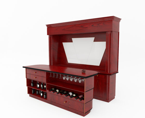 Art Deco Front & Back Bar with Classic Rounded Corners – Bar WNL127 ...