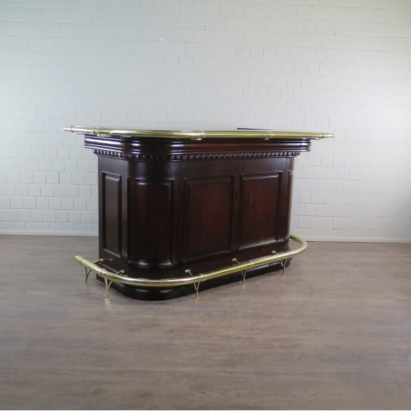 6.5 Dark Home Bar with Rounded Corners – Bar WNL145 – WoodnLuxury Canada