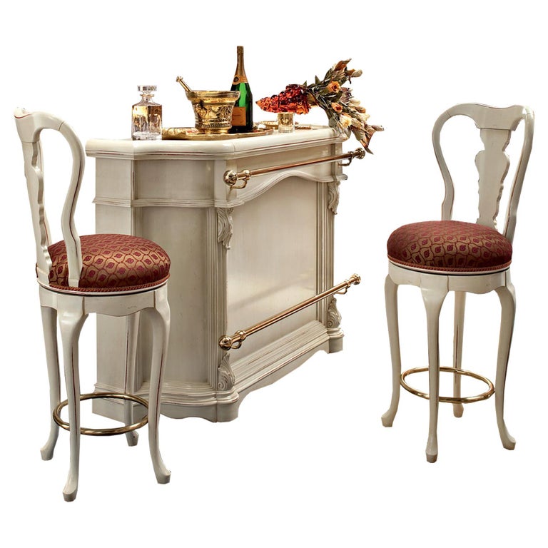 Splendid French Rococo Bar in Antique White Finish – Bar WNL153 ...